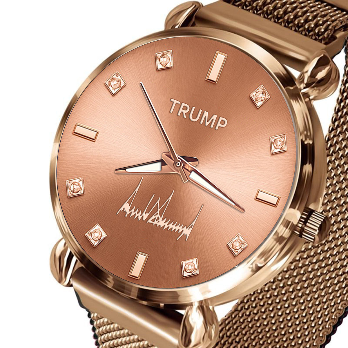 TRUMP Watch 2025 Luxury Rose Gold – Rose Dial - Heartstring Treasures