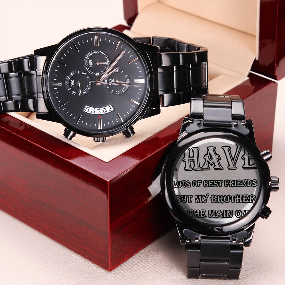 To My Brother Engraving Chronograph Watch – Heartstring Treasures