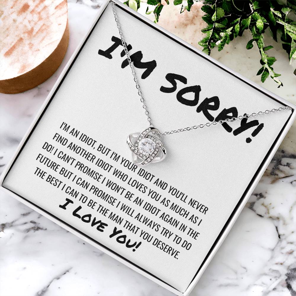 Sorry Apology Necklace 7 Love Knot Necklace – Heartstring Treasures