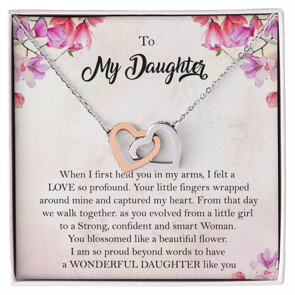 Interlocking Heart To Daughter Interlocking Hearts Necklace ...