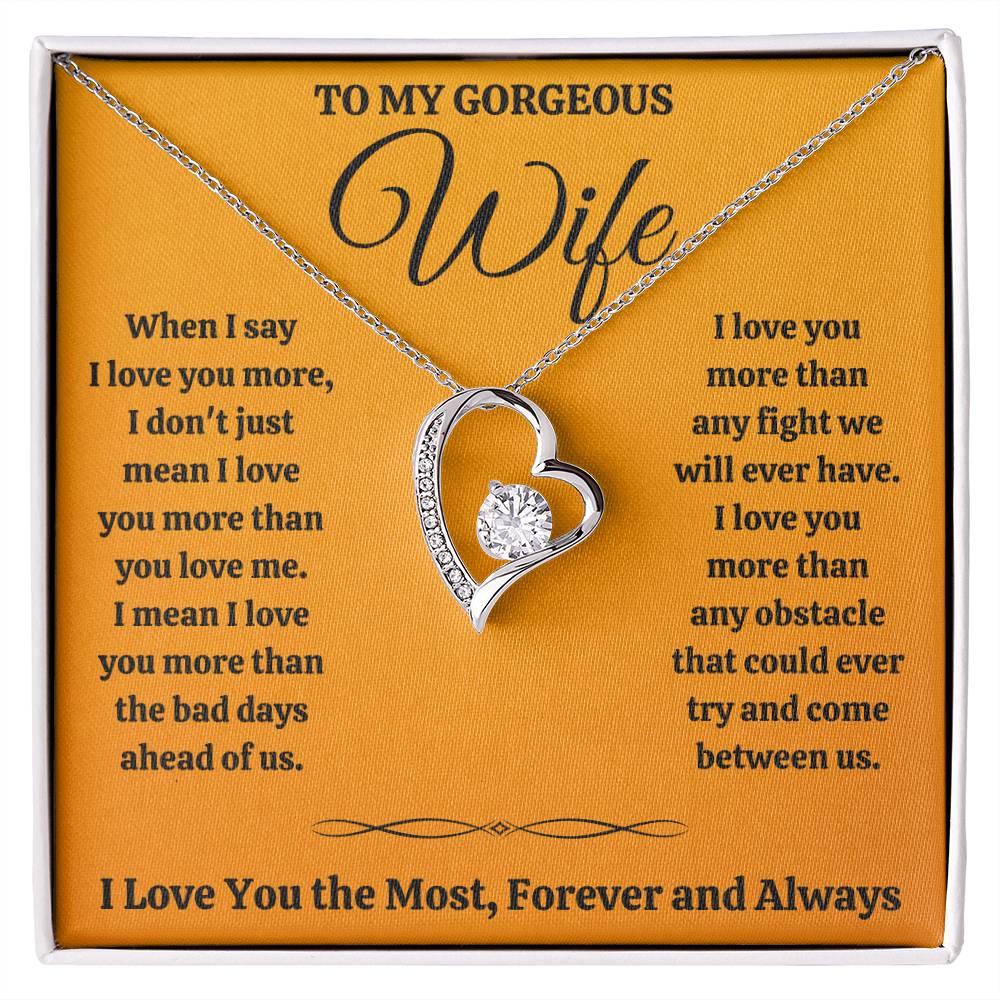 Wife Most Forever Love Necklace – Heartstring Treasures