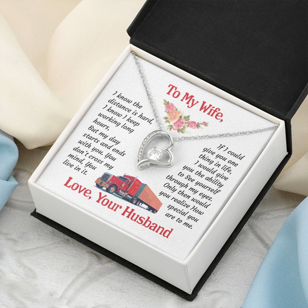 Trucker's Wife Forever Love Necklace – Heartstring Treasures